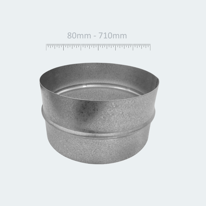 Male Connector / Coupler 80mm - 300mm dia | Ventmann UK – Ventmann UK Ltd.
